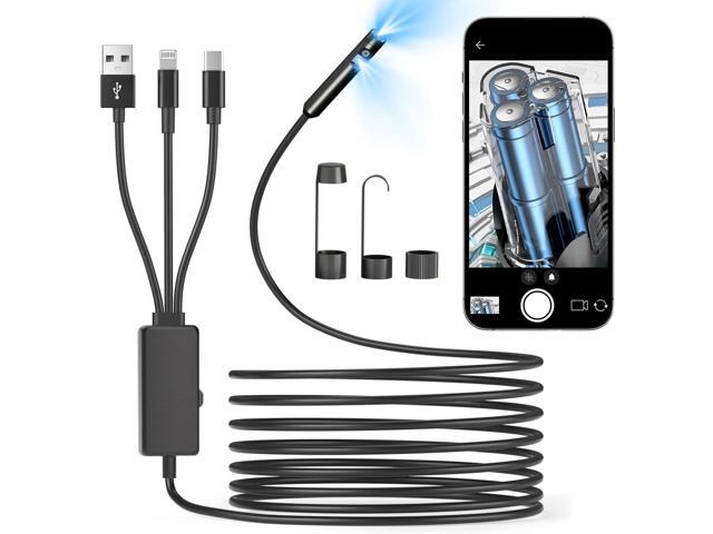 Click here for Dual-Lens Endoscope Camera with Light  WOVTE 1920P... prices