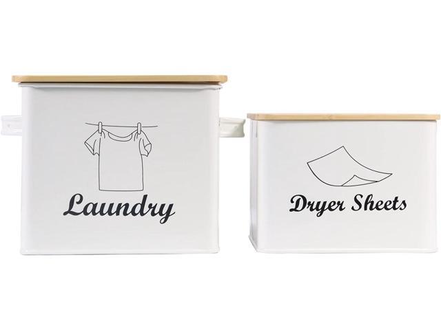 Click here for Xbopetda Set of Laundry Powder Bin & Dryer Sheets... prices