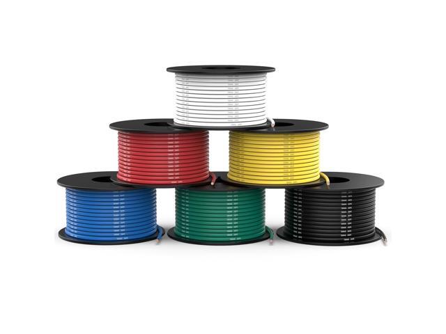 Click here for NAOEVO 18 Gauge Wire 180ft  18 AWG Wire 6 Colors 3... prices