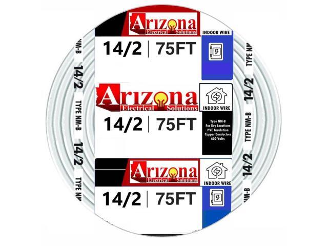 Click here for 75 FT 14/2 NM-B Copper Wire  #14 AWG  2 Conductors... prices