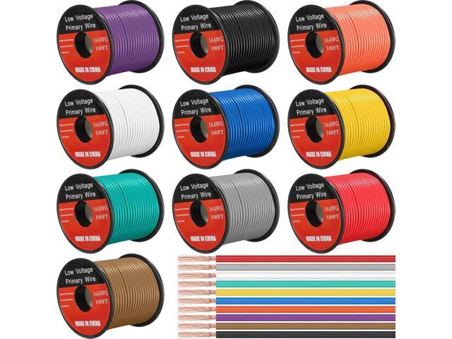 Click here for Gisafai 10 Pcs 16 Gauge Wire 100 ft Per Roll (1000... prices