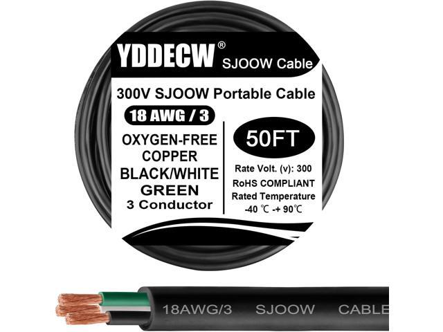 Click here for 50ft 18/3 18 AWG Portable Power Cable (3 Conductor... prices
