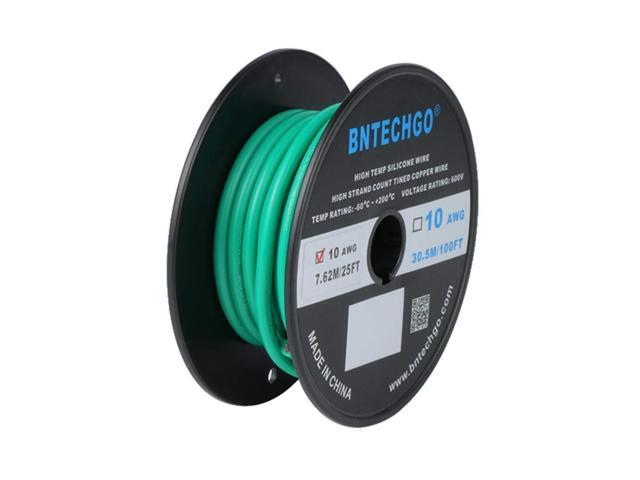Click here for BNTECHGO 10 Gauge Silicone Wire Spool 25 ft Green... prices