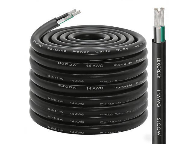 Click here for SJOOW 14/3 Wire 25FT Tinned Copper 14 AWG Portable... prices