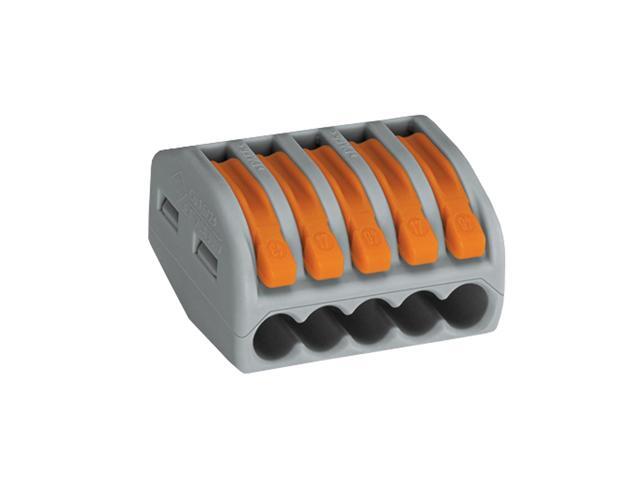 Click here for Wago 222-415 LEVER-NUTS 5 Conductor Compact Connec... prices
