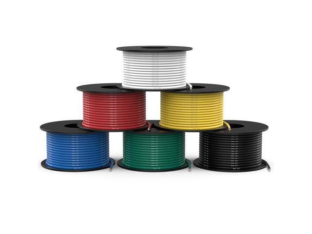 Click here for NAOEVO 20 Gauge Wire 300ft  20 AWG Wire 6 Colors 5... prices