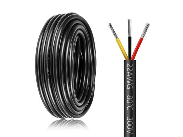 Click here for 22 Gauge Wire 3 Conductor  65.6FT 22AWG Electrical... prices