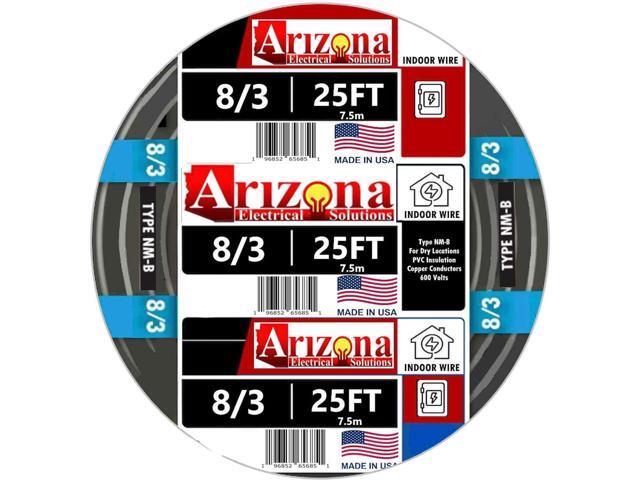 Click here for 8/3 Type NM-B Copper. #8 AWG  3 Conductor with Gro... prices