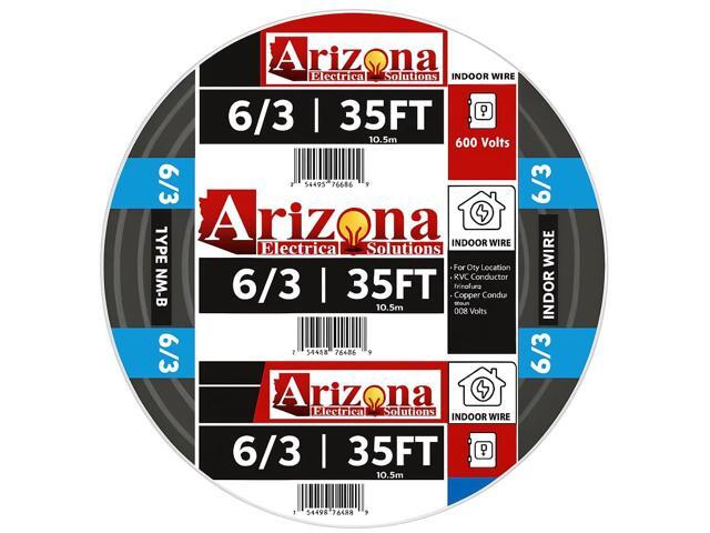 Click here for 35 Feet 6/3 Type NM-B Copper Cable with Ground prices
