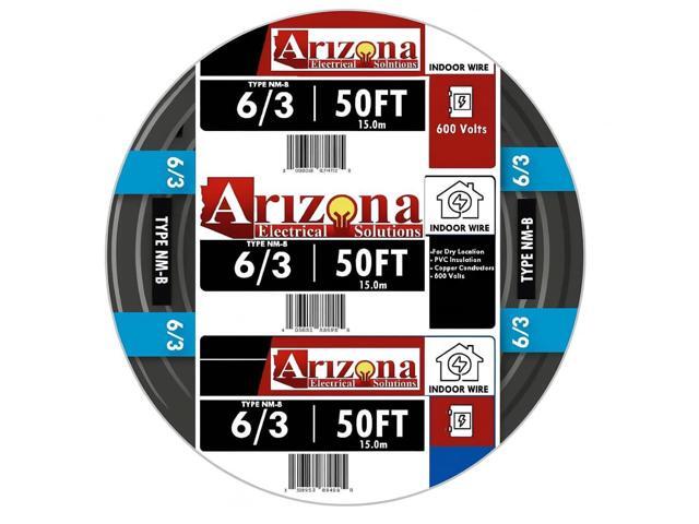 Click here for 50 FEET 6/3 Type NM-B Copper. #6 AWG  3 Conductor... prices