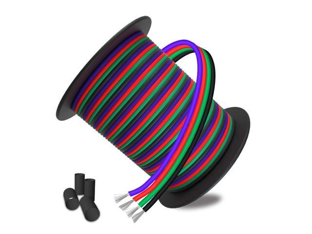 Click here for LEADTOPS 100ft(30m) 22AWG 4pin LED RGB Extension C... prices