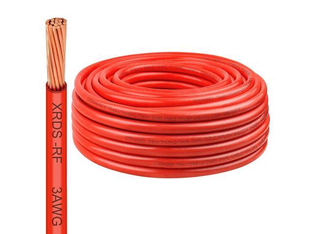 Click here for XRDS -RF 3 Gauge THHN Wire  50FT Red Stranded Copp... prices