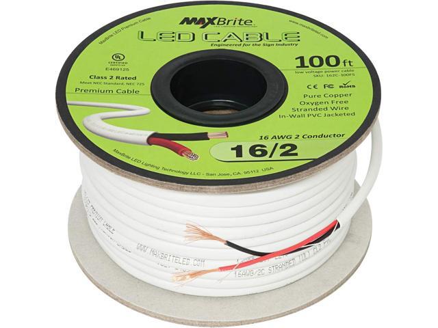 Click here for 100 ft. 16AWG Low Voltage LED Cable 2 Conductor Ja... prices