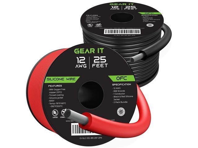 Click here for GEARit 12 Gauge Silicone Wire 600V (Black Red - 25... prices