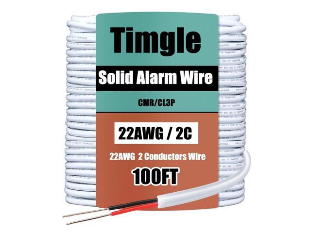 Click here for Timgle 22/2 White Solid Door Bell Wire100ft Strand... prices