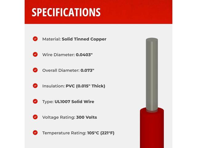 Click here for 18 AWG Gauge Solid Hook Up Wire  100 ft Length  Wh... prices