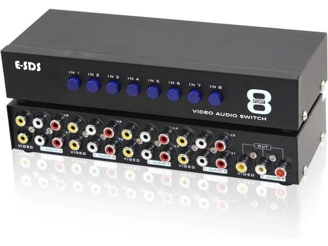 Click here for E-SDS 8-Way RCA Switch AV Switcher 8 in 1 Out Comp... prices