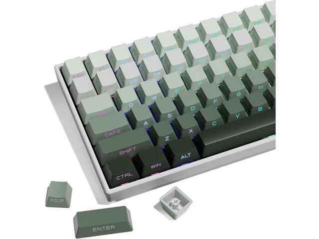 Click here for XVX Shine Through Gradient Seaweed Green Keycaps -... prices
