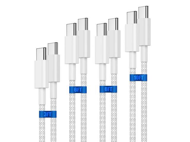 Click here for 60W USB C to USB C Cable Fast Charging 4-Pack[3/6/... prices