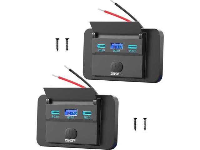 Click here for 2 Pack 12V USB Outlet Surface Mount Lightweight  D... prices