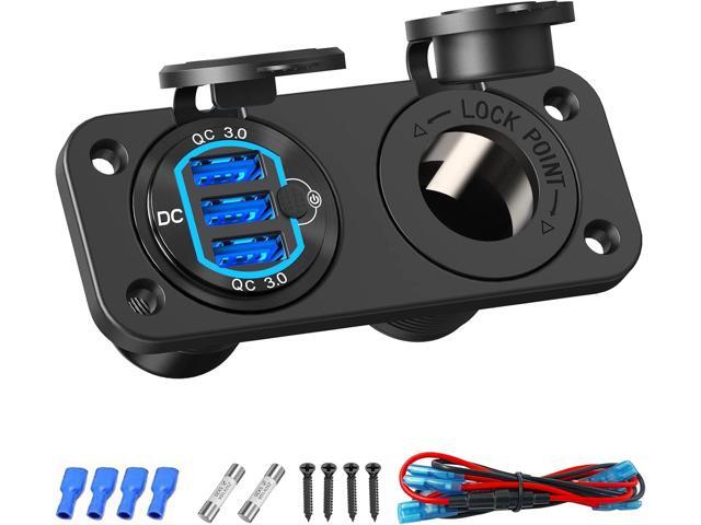 Click here for 12 Volt USB Outlet Cigarette Lighter Socket: Ouffu... prices