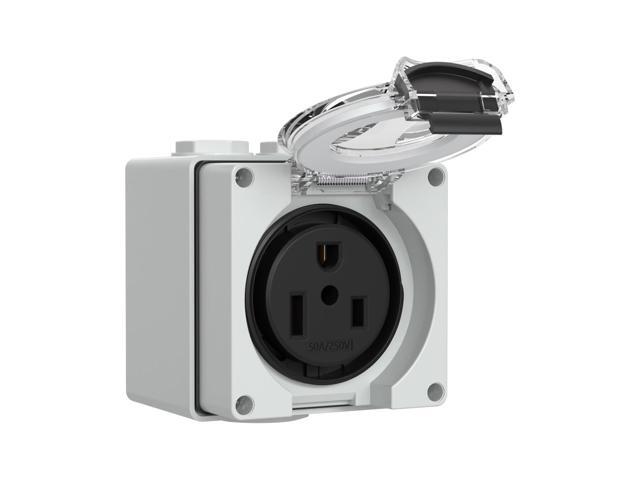 Click here for 50Amp Power Outlet Box 250Volt NEMA 6-50R Receptac... prices