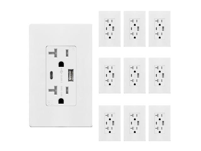 Click here for TOPGREENER USB Outlet  Type C USB Wall Outlet  20... prices
