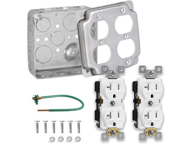 Click here for Outlet Box Kit  Includes 4x4 Drawn Metal Electrica... prices