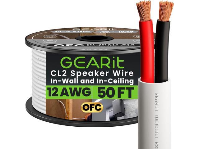Click here for GearIT 12/2 Speaker Wire (50 Feet) 12AWG Gauge - i... prices