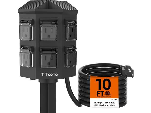 Click here for Outdoor Power Strip with Stake Waterproof  10 FT E... prices