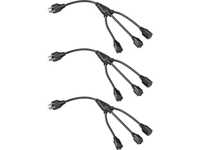 Click here for DEWENWILS Extension Cord Splitter 1 to 3  18 Inch... prices