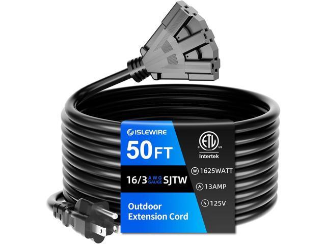 Click here for 50 FT 3 Outlet Outdoor Extension Cord Waterproof... prices