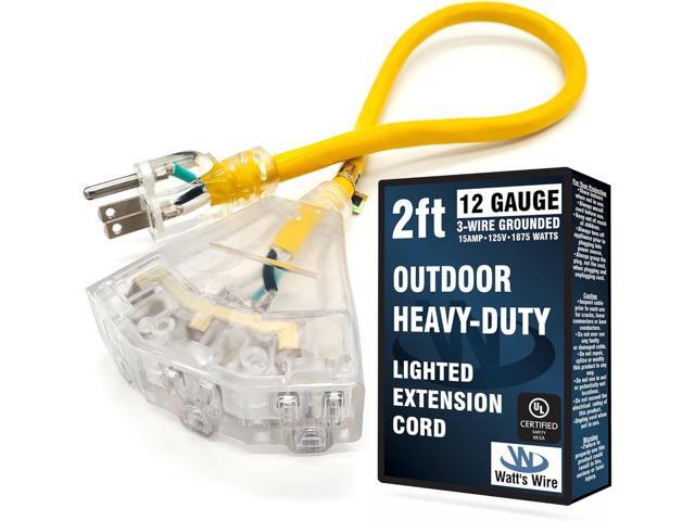 Click here for 2 ft Heavy Duty Extension Cord - 12 Gauge Outdoor... prices