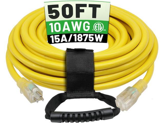 Click here for 50 Ft 10/3 Outdoor Extension Cord Waterproof Heavy... prices
