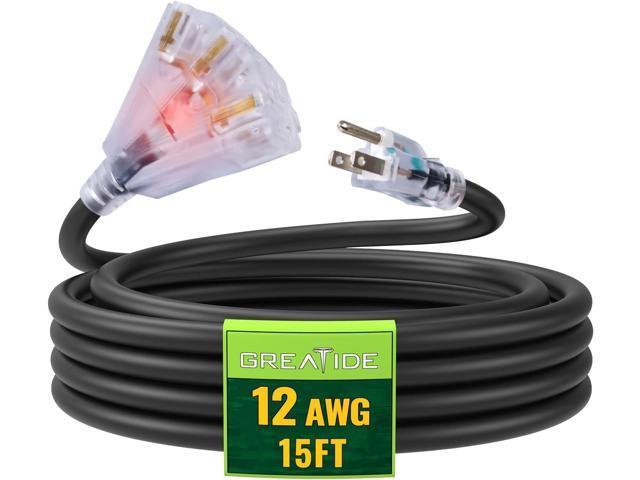 Click here for 15 Ft Lighted Outdoor Extension Cord with 3 Electr... prices