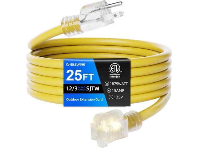 Click here for 12 Gauge Outdoor Extension Cord 25 FT Waterproof... prices