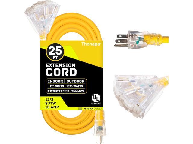 Click here for 3 Outlet Lighted Outdoor Extension Cord 25 ft - 12... prices