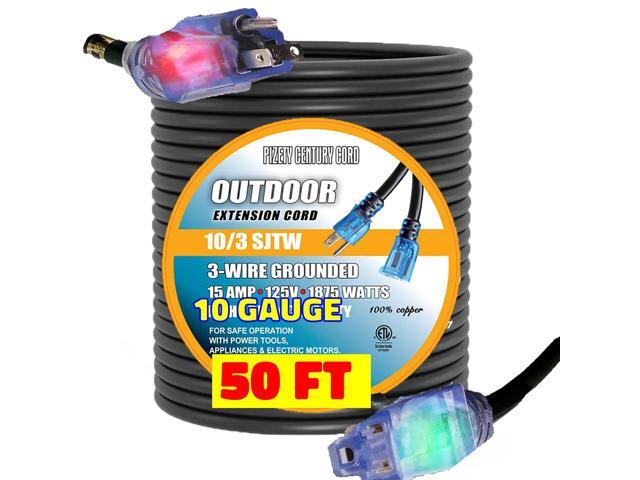 Click here for 50 ft 10 Gauge Power Extension Cord 10/3 Contracto... prices