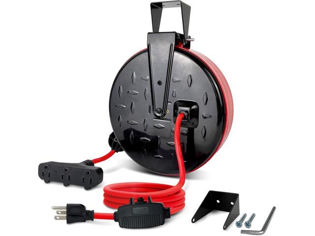 Click here for 30 Ft Retractable Extension Cord Reel  16/3 SJTW P... prices