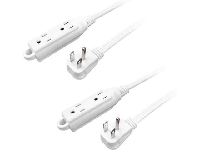 Click here for 2 Pack 10 FT Extension Cord  16 AWG 3 Outlet Power... prices