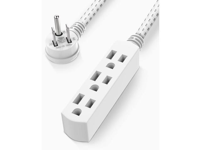 Click here for PLUGTUL Flat Plug Extension Cord 15 FT  3 Outlet B... prices