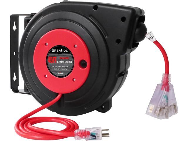 Click here for 45 Ft Retractable Extension Cord Reel  12 AWG/3C S... prices