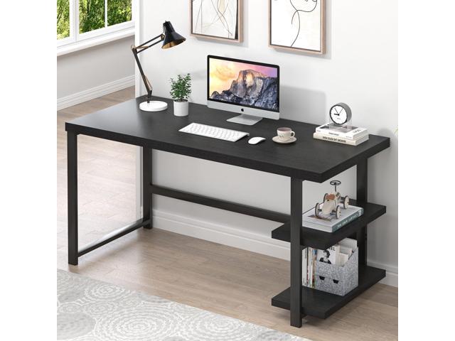 Click here for EXCEFUR Black Desk  Modern Computer Desk for Home... prices