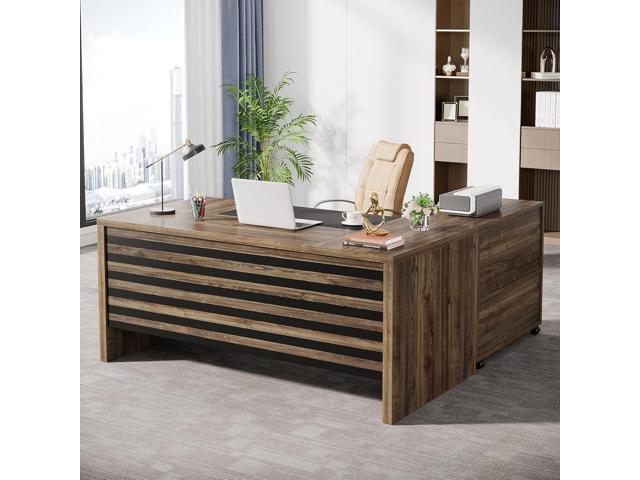 Click here for Tribesigns 62.2 Executive Desk with Mobile File Ca... prices
