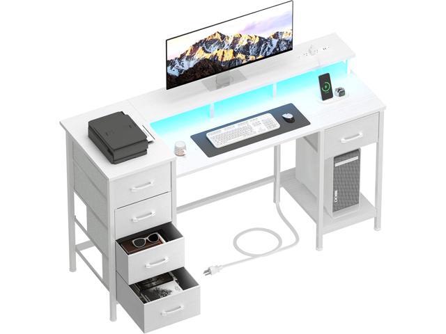 Click here for 47 Inch Computer Gaming Desk with Power Outlets LE... prices