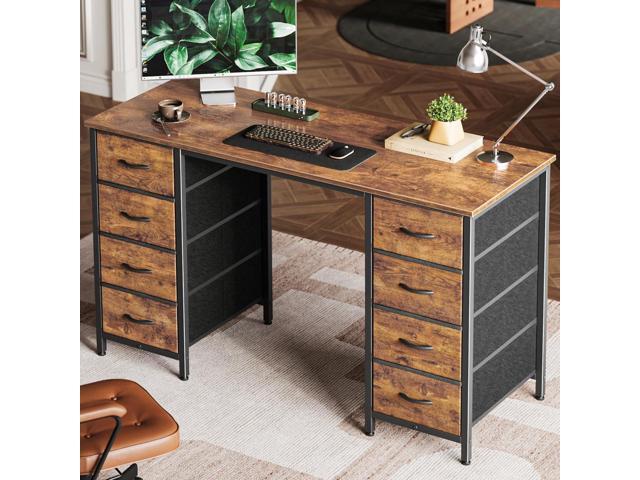 Click here for Huuger 47 Inch Computer Desk with 8 Fabric Drawers... prices