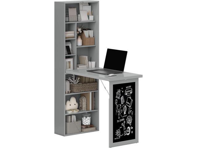 Click here for HOMCOM Fold-Out Convertible Writing Table  Wall Mo... prices