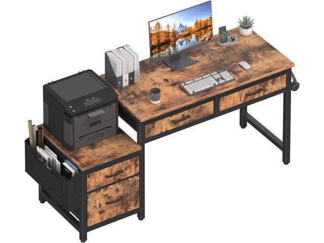 Click here for Lufeiya Computer Desk with Fabric File Drawers Cab... prices