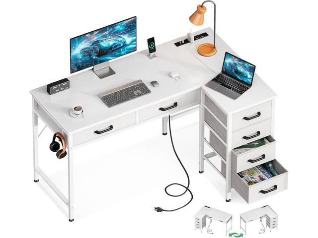 Click here for Coleshome 42 Inch L Shaped Desk with Drawers  Comp... prices