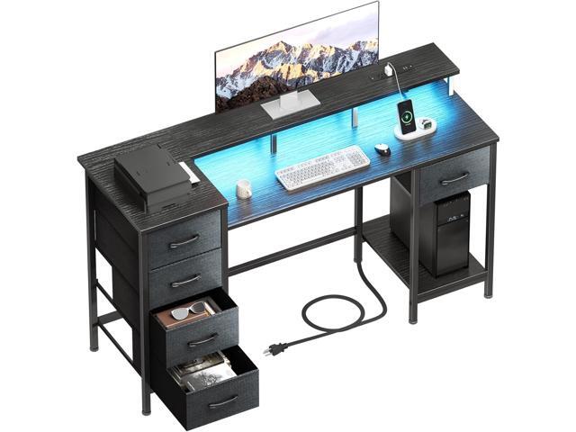 Click here for 47 Inch Computer Gaming Desk with Power Outlets &... prices